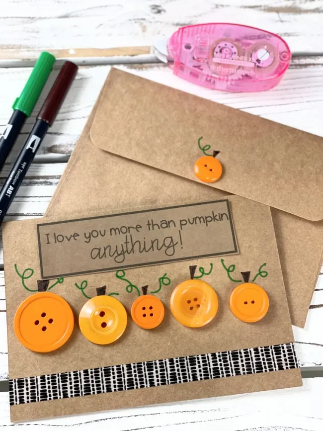 Halloween Card Making with Button Pumpkins - Laura Kelly's Inklings