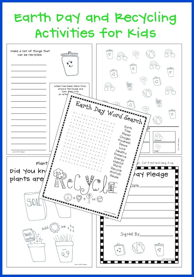 Darling Tags for Earth Day Craft - Laura Kelly's Inklings