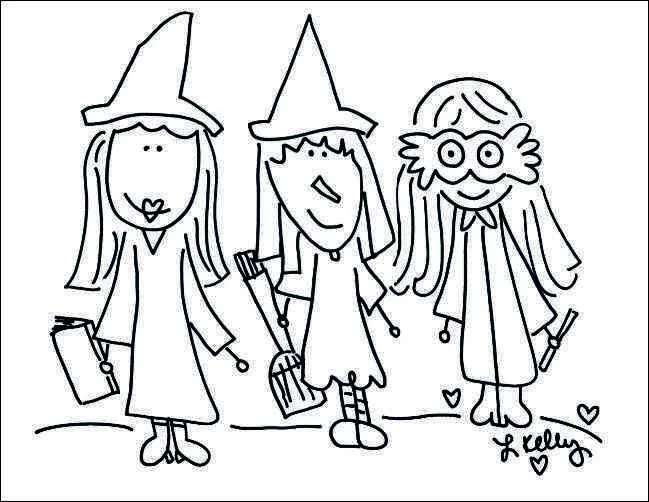 Paint Chip Witch Craft for Halloween and Printable - Laura Kelly's Inklings