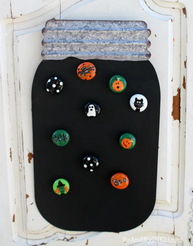 Spooky Painted Magnets with a Halloween Memo Printable - Laura Kelly's ...