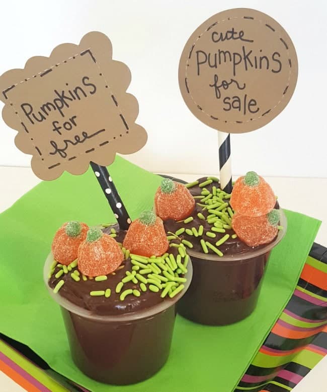 Pumpkin Patch Pudding Cups - Laura Kelly's Inklings