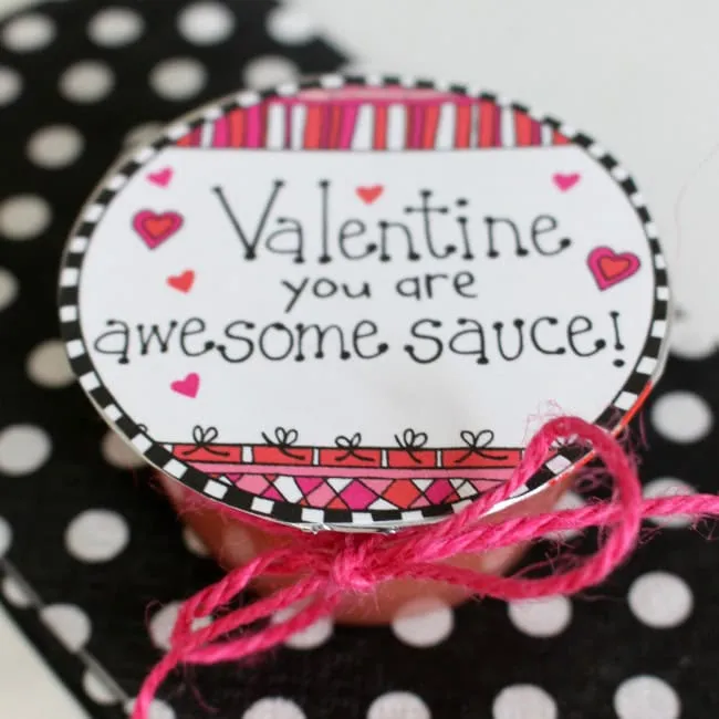 Awesome Sauce Valentine Printable - Laura Kelly's Inklings