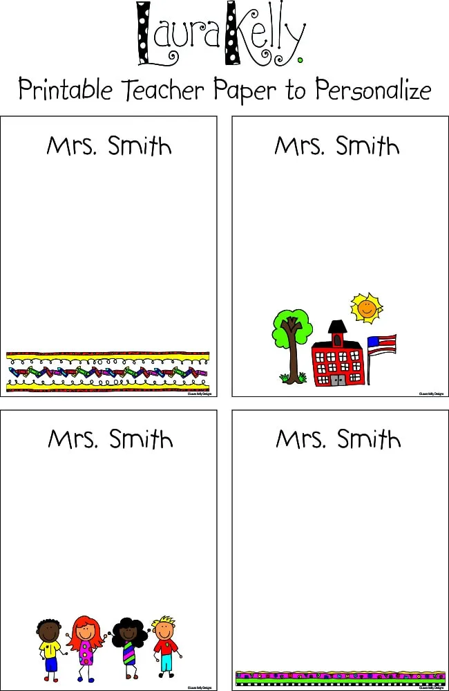 DIY Painted Clipboard with Personalized Paper for Teachers - Laura ...