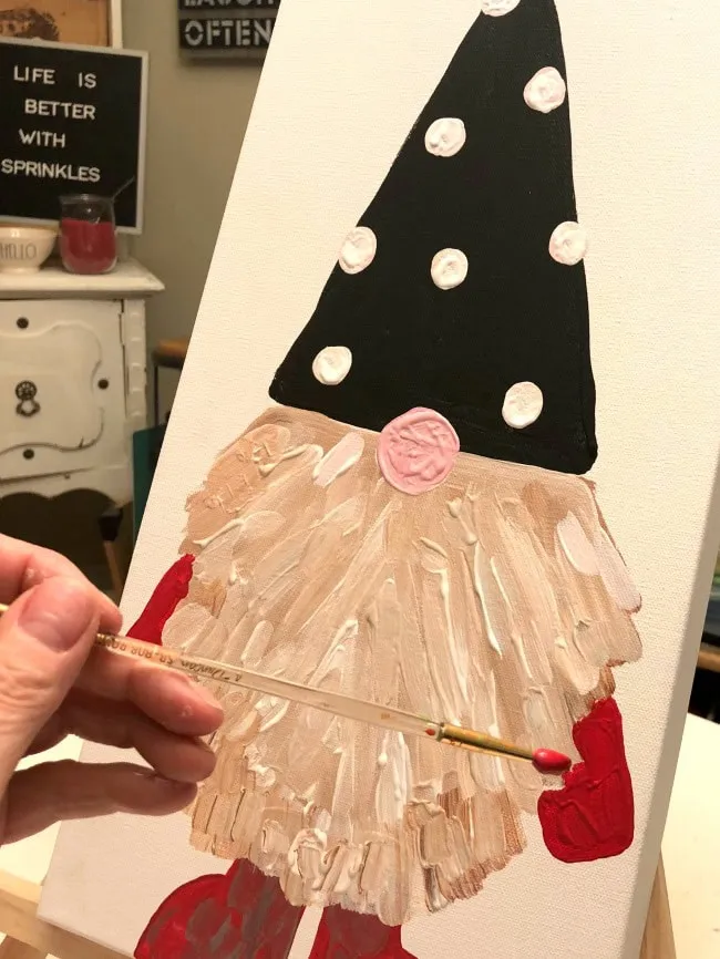 Gnome Painting Step By Step for Kids and Adults - Laura Kelly's Inklings