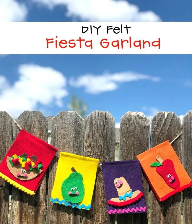 Felt Fiesta Garland - Laura Kelly's Inklings