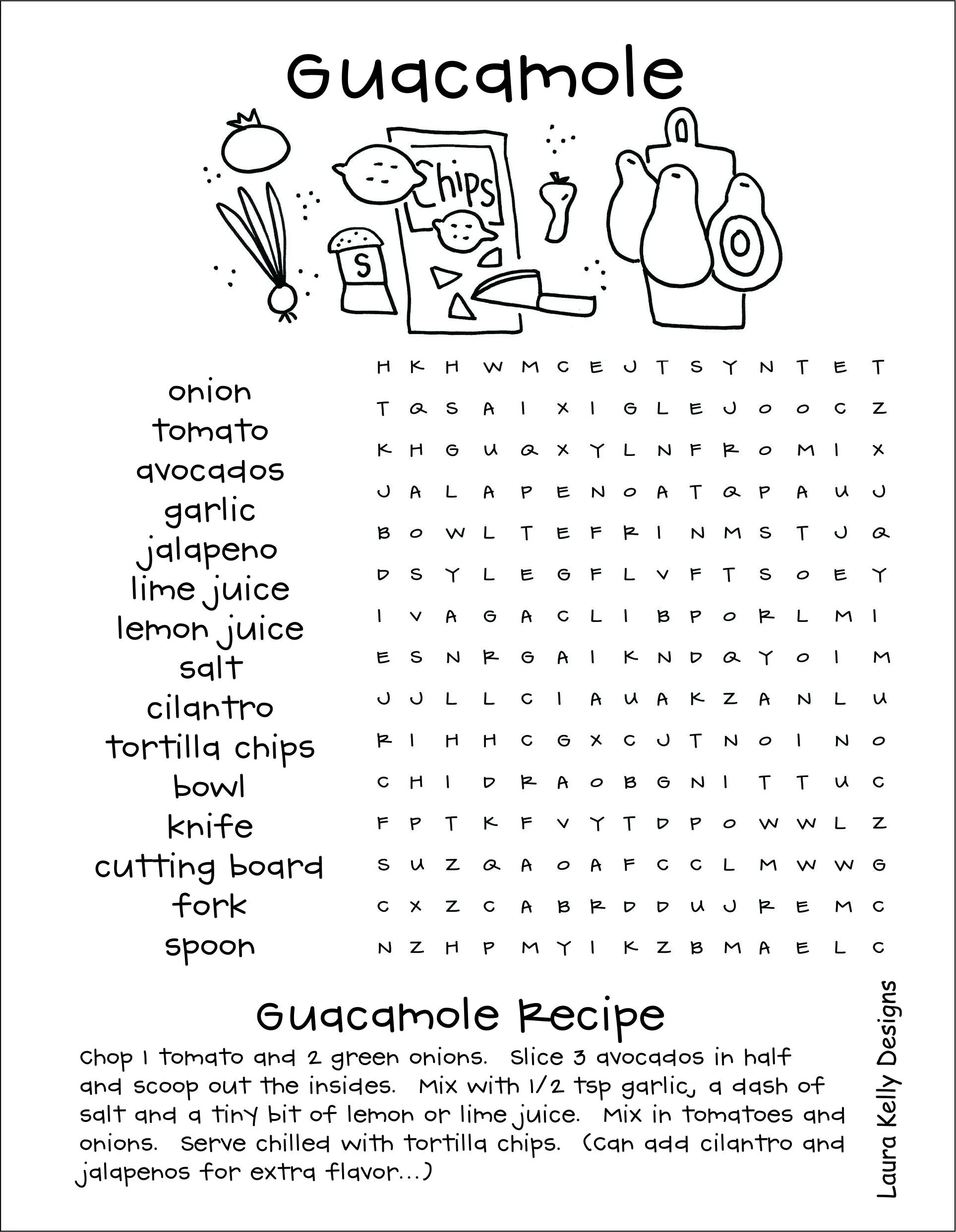 Avocado Guided Painting and Free Printable - Laura Kelly's Inklings