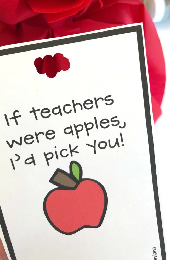 Giant Apple for the Teacher - Laura Kelly's Inklings