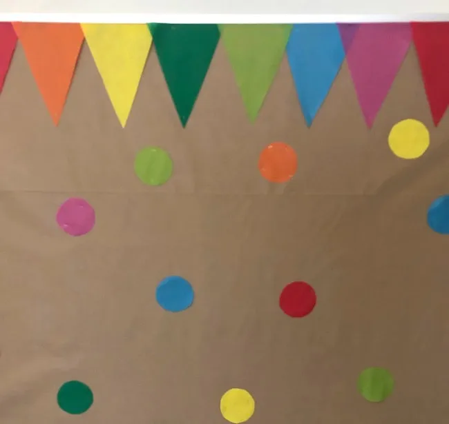 Create a Polka Dotted Rainbow Bulletin Board with Oly*Fun