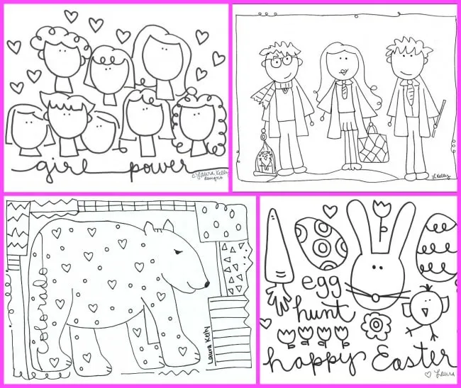 Free Coloring Printables - Laura Kelly's Inklings
