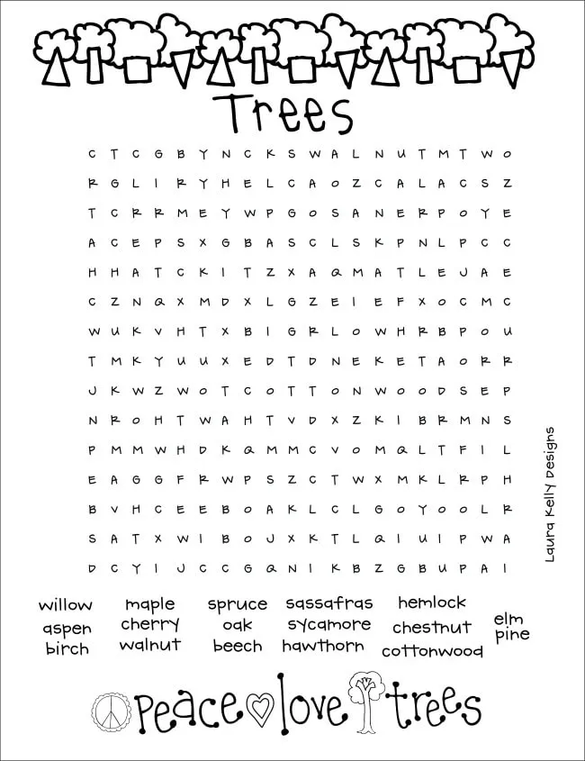 Word Search Puzzle Printables Free - Laura Kelly's Inklings