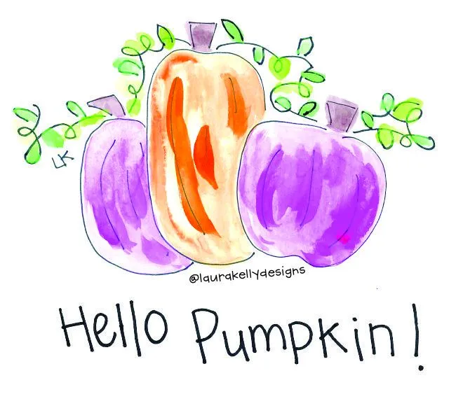 Hello Pumpkin Printable Tags - Laura Kelly's Inklings
