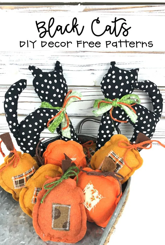 DIY Black Cat Decor with Free Pattern - Laura Kelly's Inklings