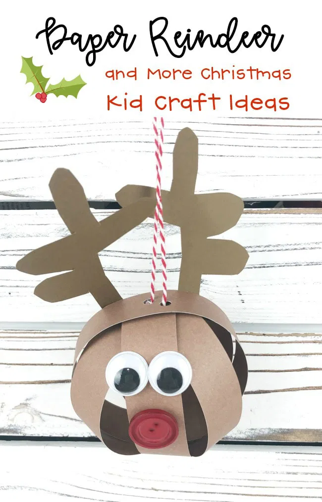 Paper Reindeer Ornaments - Laura Kelly's Inklings