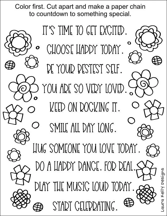 DIY Countdown Chain - Laura Kelly's Inklings