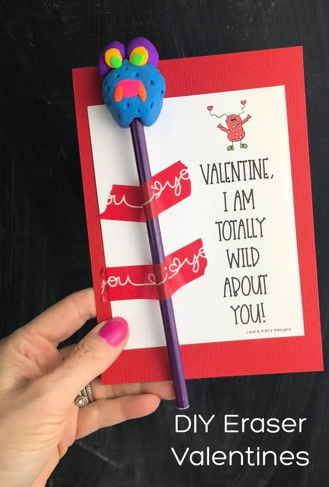 Eraser Valentine Printable - Laura Kelly's Inklings
