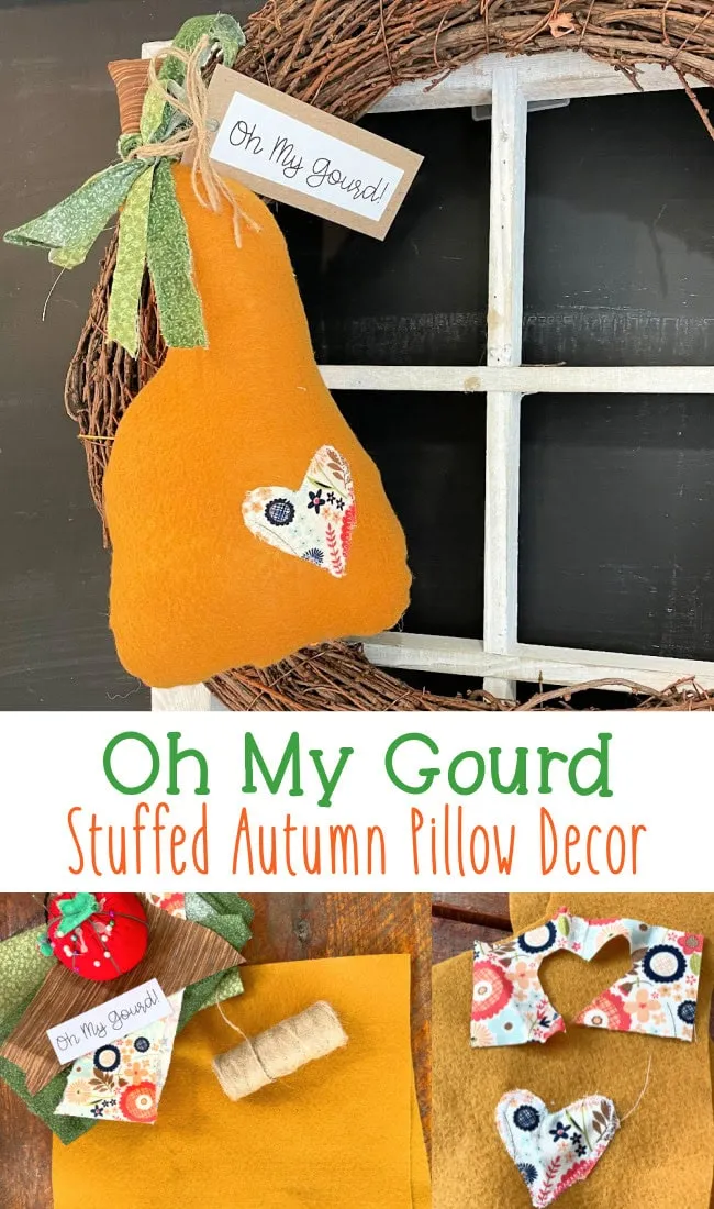 Oh My Gourd DIY Fall Shaped Plush Decor - Laura Kelly's Inklings