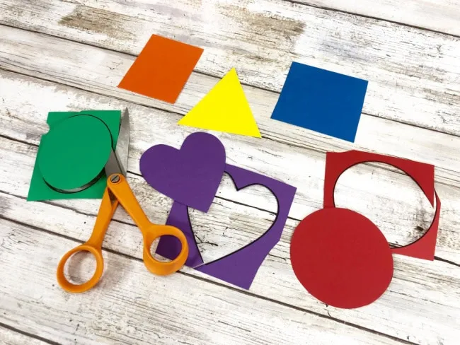 Outer Space Kid Craft Shape and Color Aliens - Laura Kelly's Inklings