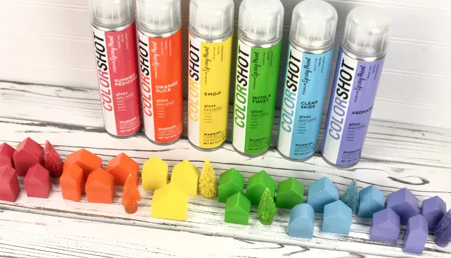 DIY Little Wood Houses Holiday Decor - Laura Kelly's Inklings