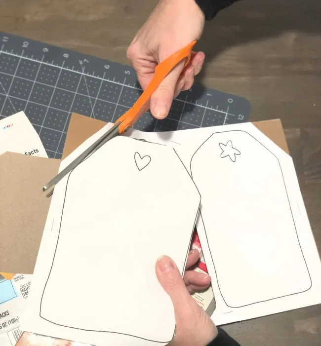 How to Make Scrappy Tags From Recycled Boxes - Laura Kelly's Inklings