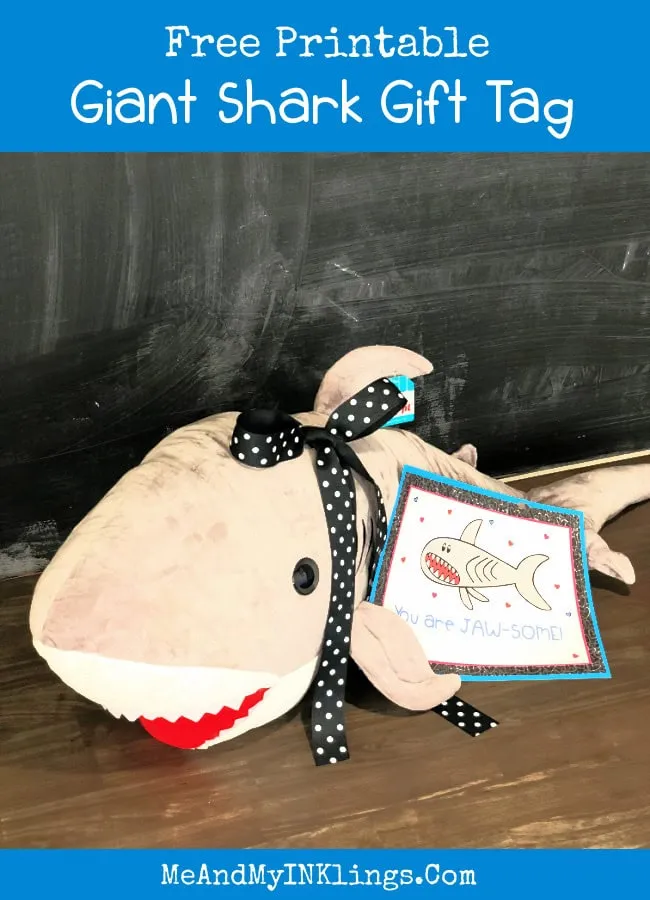 Free Shark Printable Tag and Activities - Laura Kelly's Inklings