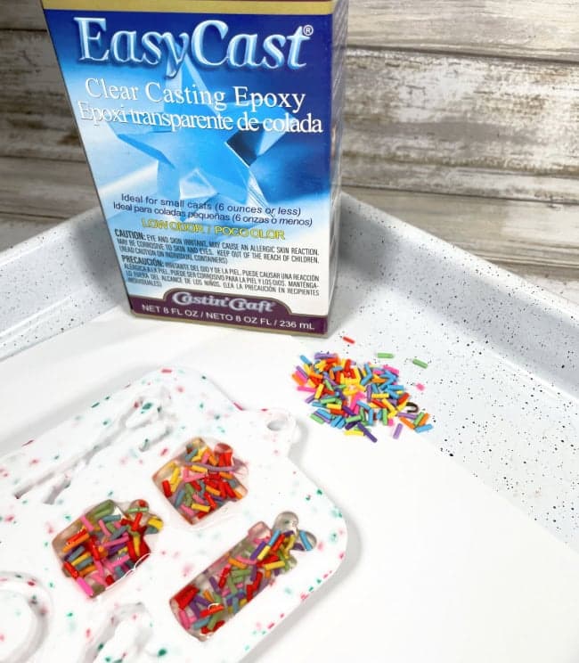 How to Make the Easiest Resin Charm With Sprinkles - Laura Kelly's Inklings