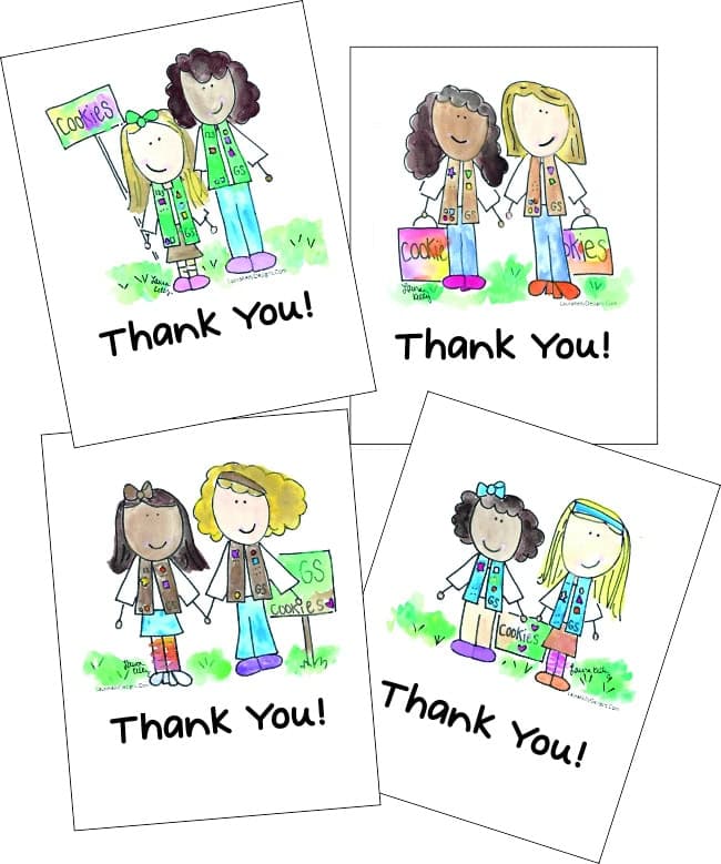 Girl Scout Thank You Notes Printable - Laura Kelly's Inklings