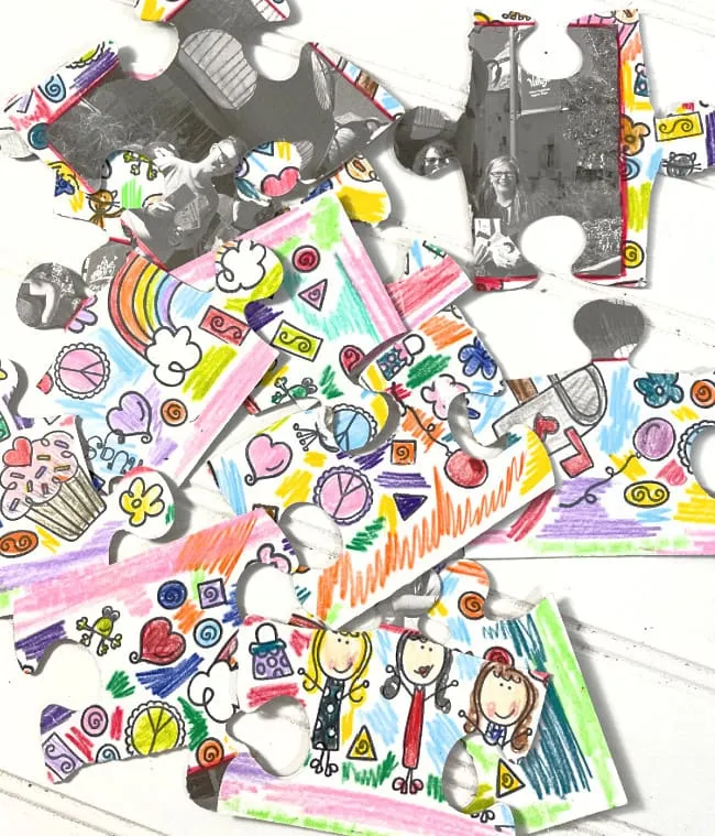 How To Make A Jigsaw Puzzle Gift - Laura Kelly's Inklings