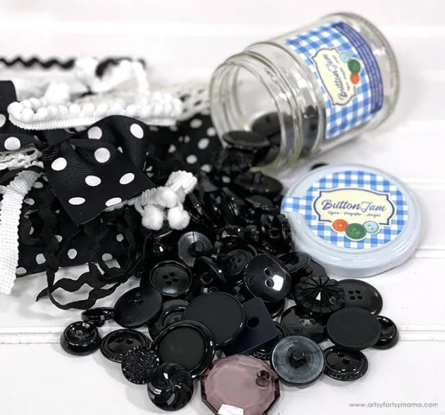 DIY Keychain With Button and Trim - Laura Kelly's Inklings