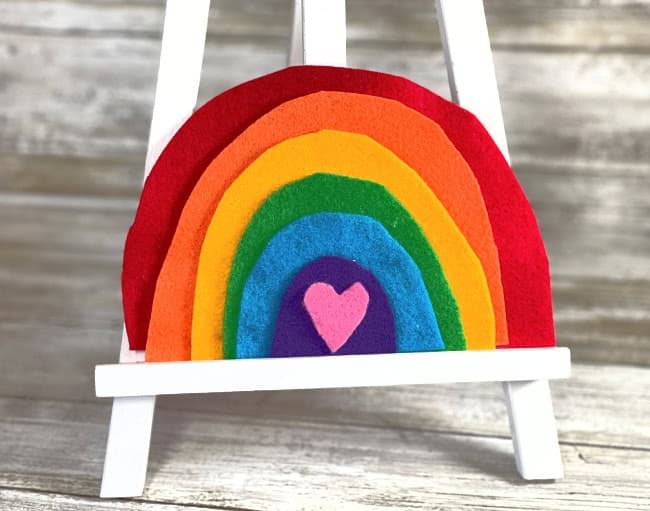 Rainbow For Kids Stacked Felt Craft - Laura Kelly's Inklings