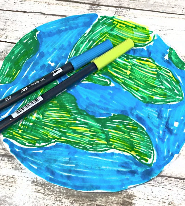 Coffee Filter Earth Day Craft With Printable Pledge - Laura Kelly's ...