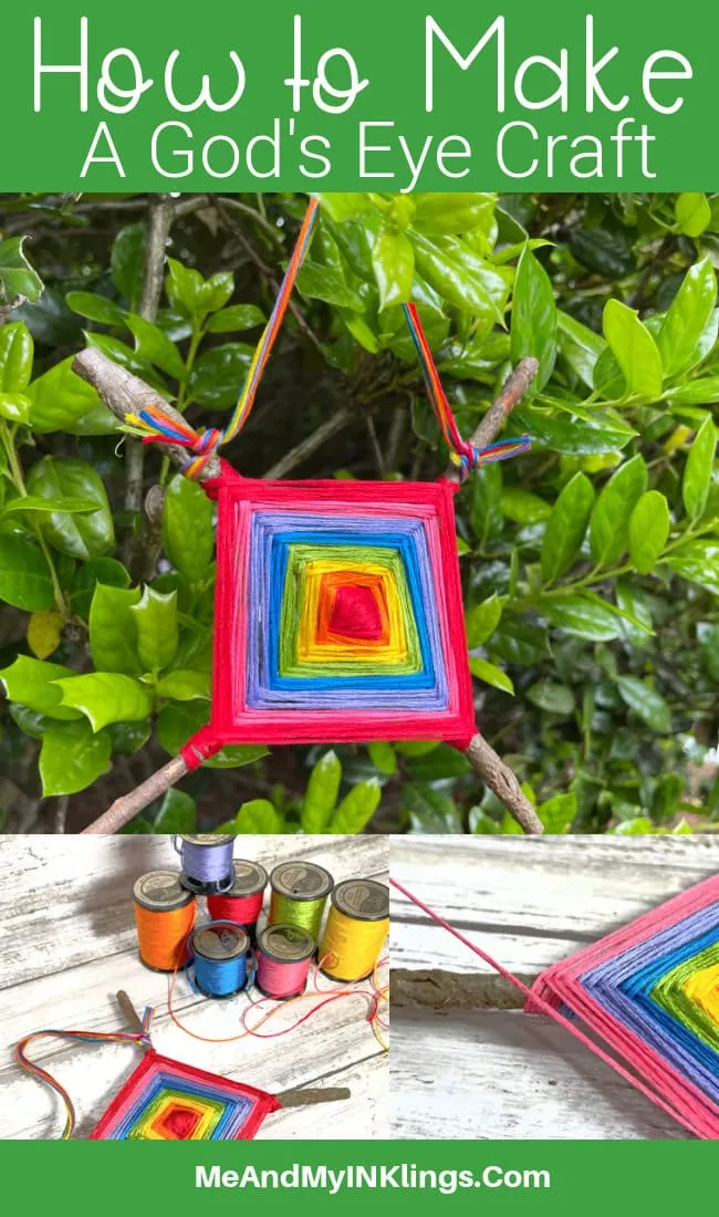How to Make a God's Eye Craft with Embroidery Floss - Laura Kelly's ...