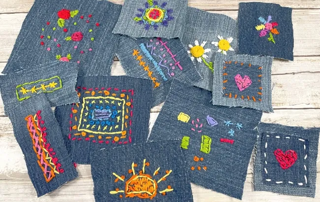 DIY Embroidery Patch Ideas for Denim Jackets - Laura Kelly's Inklings