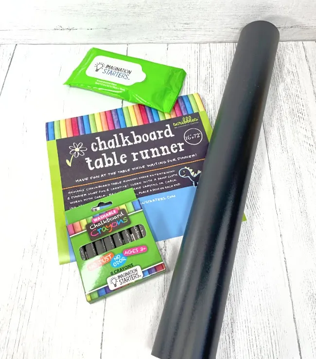 Chalkboard Table Runner Party Activity - Laura Kelly's Inklings