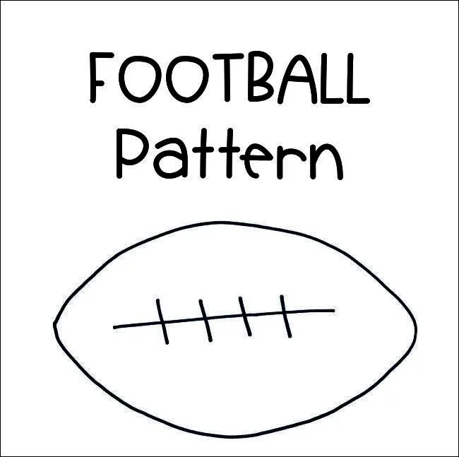 Football Shaped DIY Beanbags - Laura Kelly's Inklings