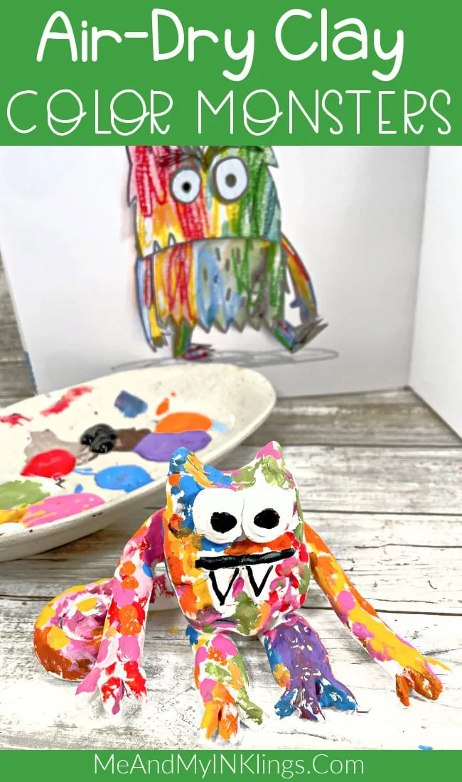 Air Dry Clay Monster Kid Craft - Laura Kelly's Inklings