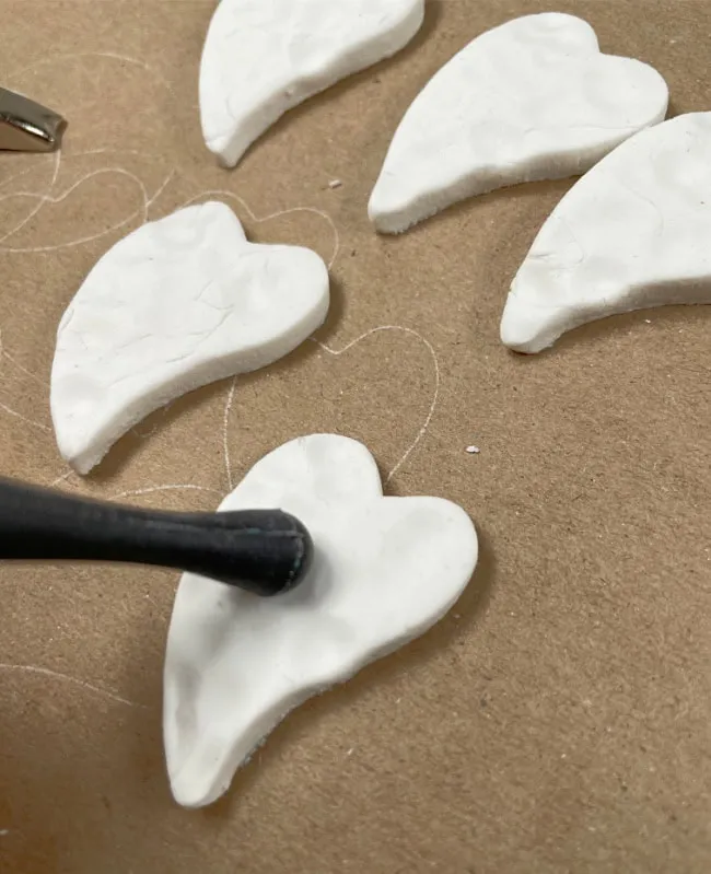 Heart Shaped Clay Tokens - Laura Kelly's Inklings
