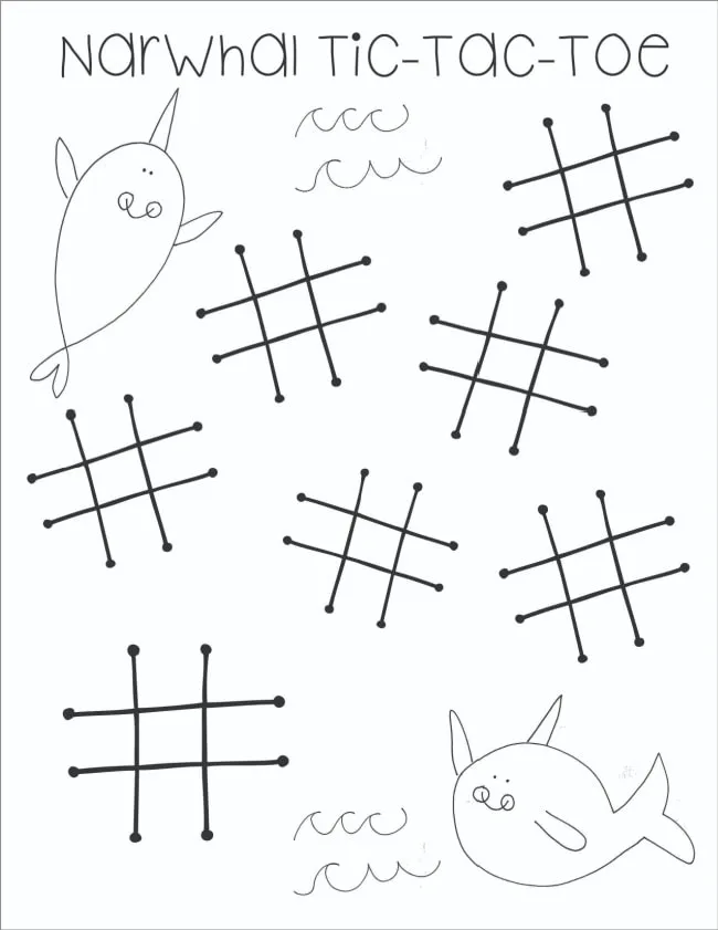 Free Narwhal Printable Activities - Laura Kelly's Inklings