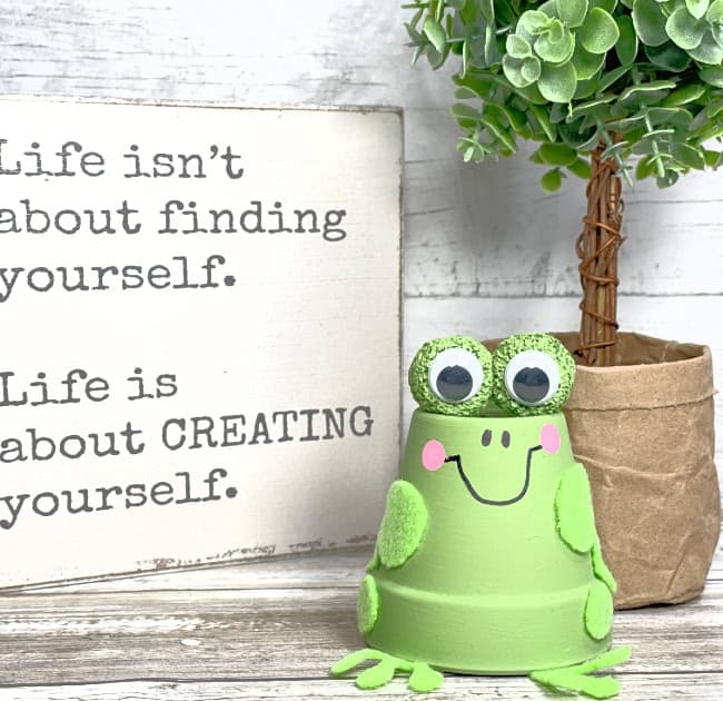 Terracotta Plant Pot Frog Craft Idea - Laura Kelly's Inklings