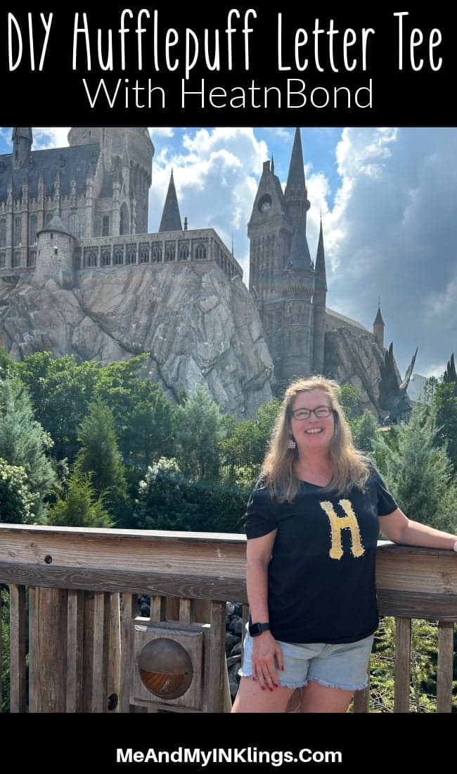Hufflepuff Iron On Letter T-Shirt - Laura Kelly's Inklings