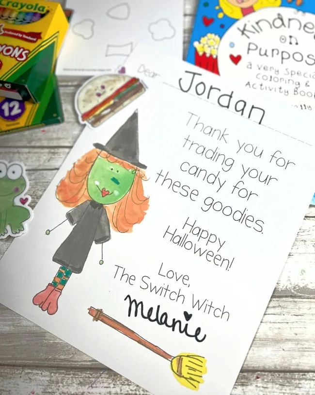 Free Switch Witch Printable Letter - Laura Kelly's Inklings