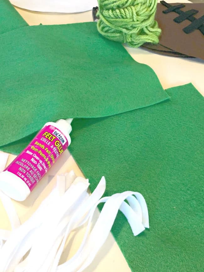 DIY Felt Football Garland - Laura Kelly's Inklings