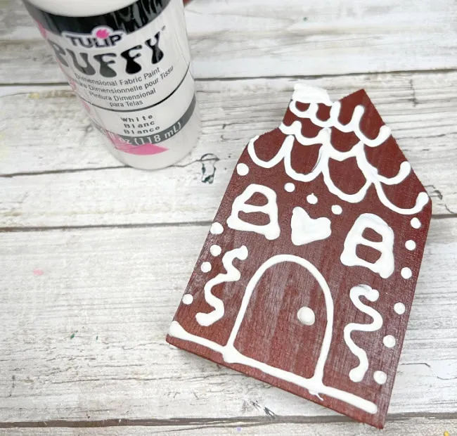 Puffy Paint Gingerbread House Decorations - Laura Kelly's Inklings