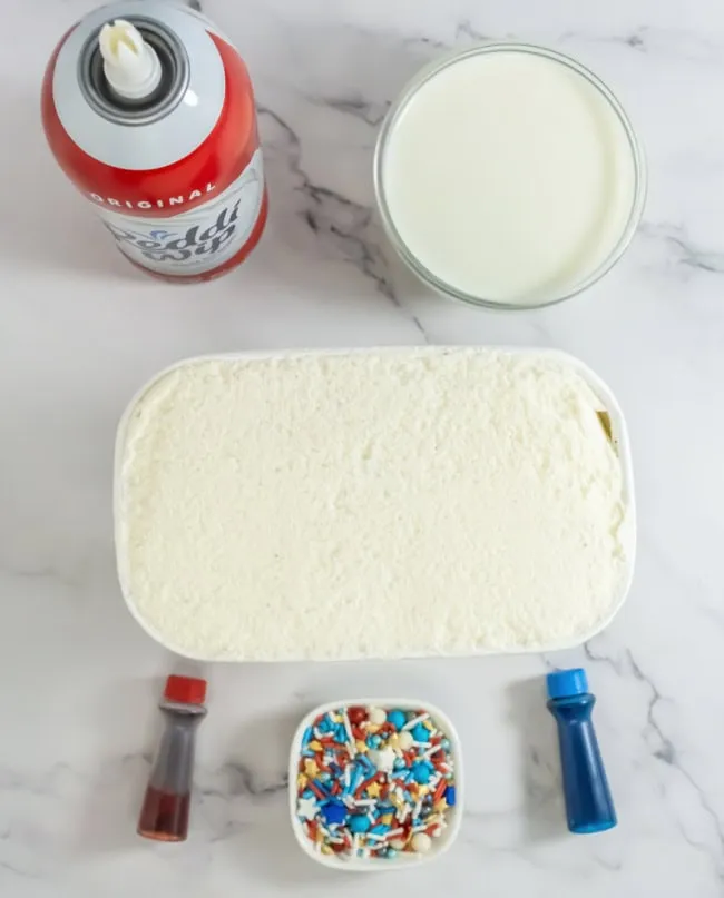 Red White and Blue Layered Patriotic Milkshakes - Laura Kelly's Inklings