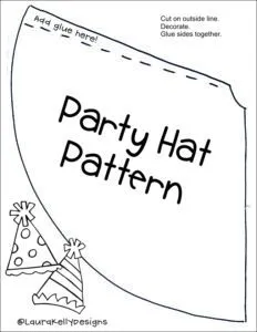 DIY New Year's Eve Hat Kid Craft - Laura Kelly's Inklings