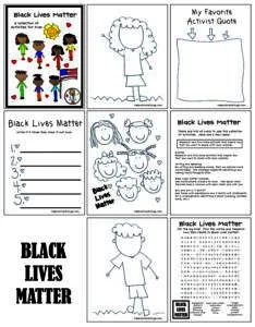 Black Lives Matter Printables for Kids - Laura Kelly's Inklings