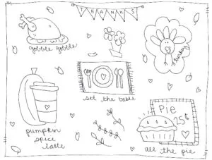 5 Best Thanksgiving Doodle Ideas - Laura Kelly's Inklings