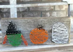 Halloween String Art with Craft Thread - Laura Kelly's Inklings