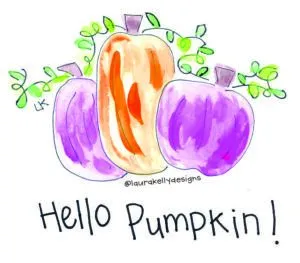 Hello Pumpkin Printable Tags - Laura Kelly's Inklings