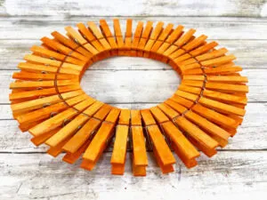 Dollar Store Clothespin Pumpkin Wreath Decor - Laura Kelly's Inklings