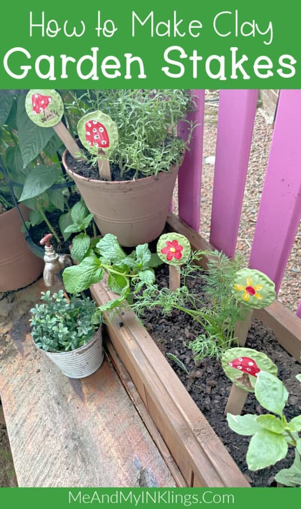 DIY Clay Garden Stakes - Laura Kelly's Inklings